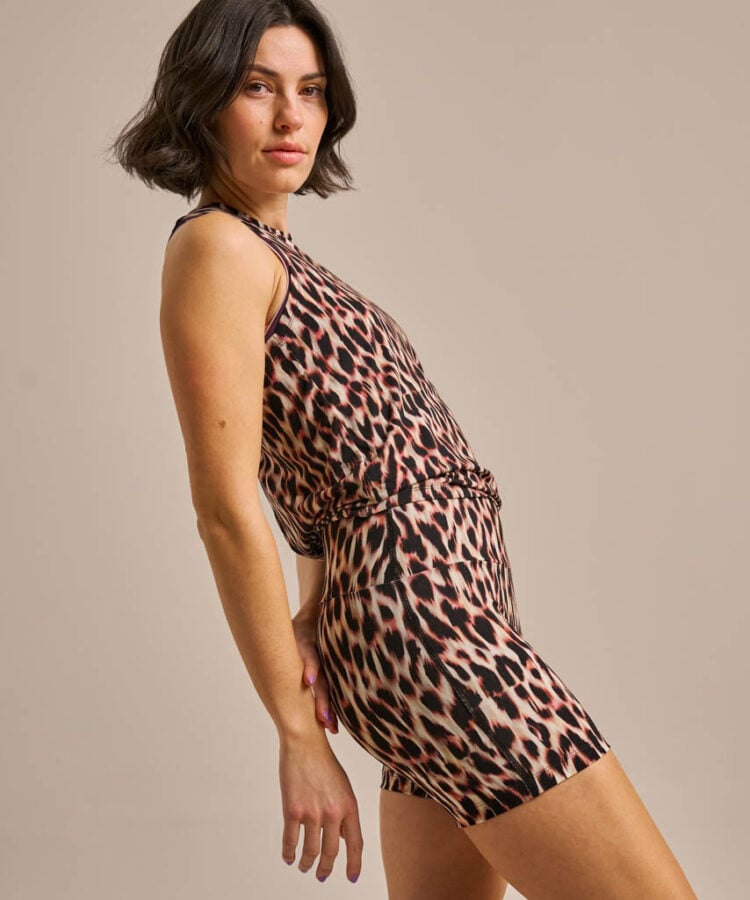 Enduro Sports Short | BAM Clothing (Dynamic Animal Print Coral Glow)