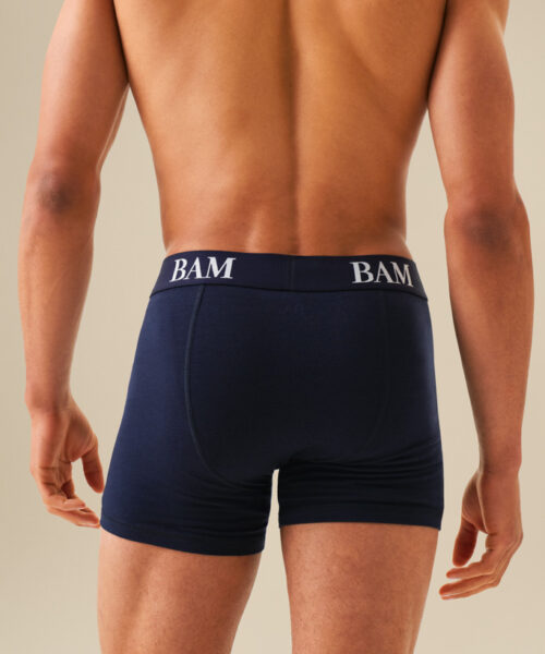 Regular Fitted Air Bamboo Boxers - 3 Pack (Navy) | BAM Clothing