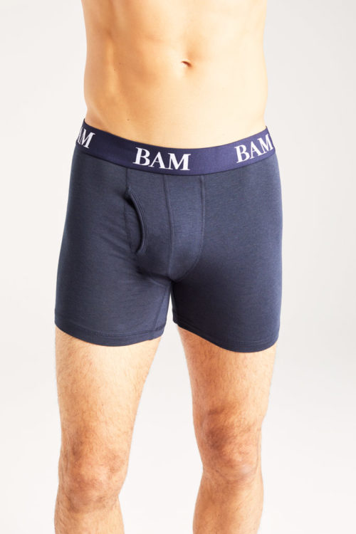 Regular Air Fitted Bamboo Boxers (Navy) | Bamboo Clothing