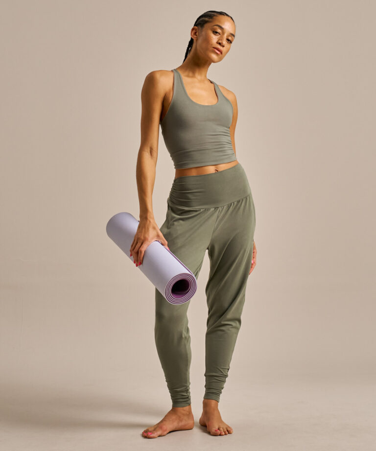Grace Bamboo Yoga Pants | BAM Clothing (Washed Khaki)