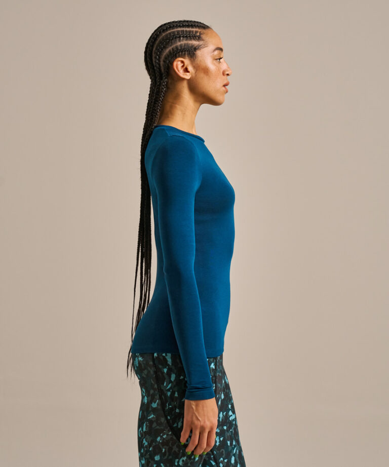 Horizon Luxe Long Sleeve Top (Ocean Teal) | BAM Clothing