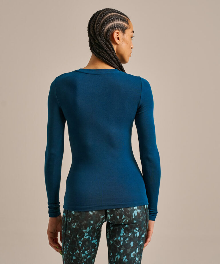 Horizon Luxe Long Sleeve Top (Ocean Teal) | BAM Clothing