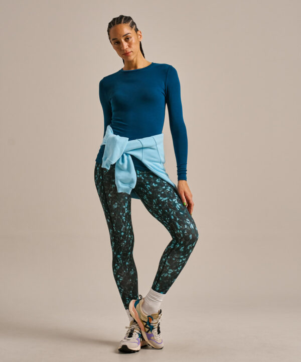 Horizon Luxe Long Sleeve Top (Ocean Teal) | BAM Clothing