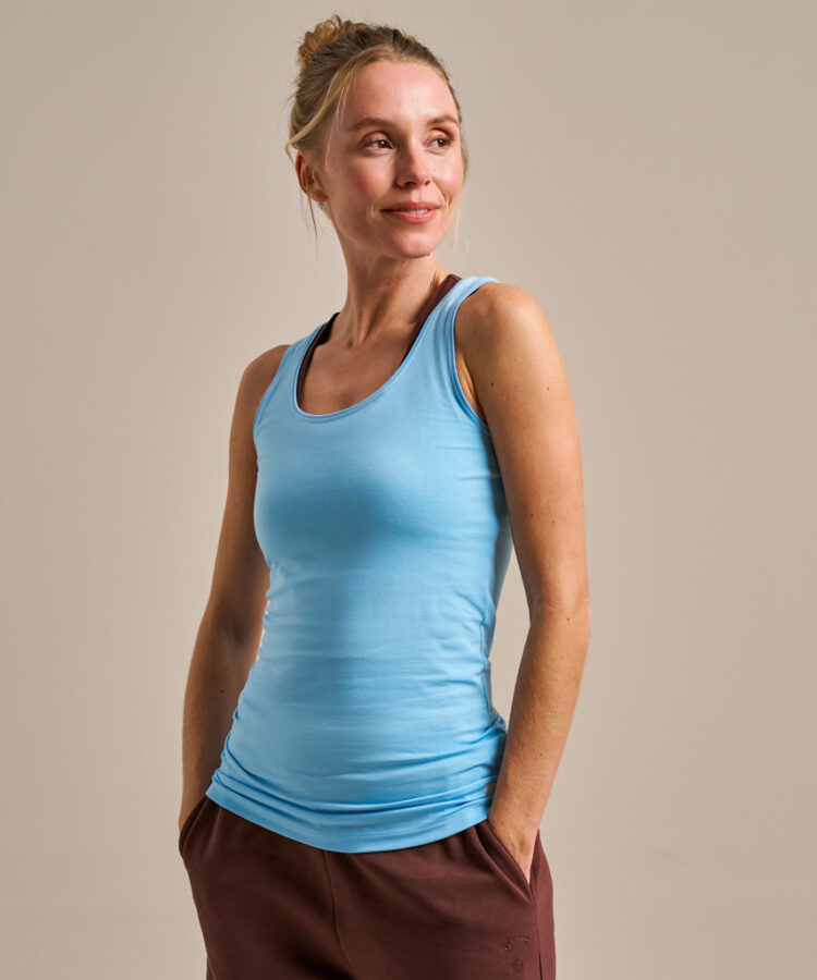 Women's Origin Bamboo Vest | BAM Clothing (Dawn Blue)