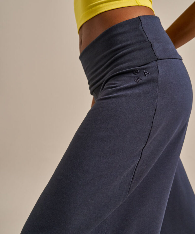 Origin Bamboo Cropped Palazzo Pants | BAM Clothing (Storm Navy)