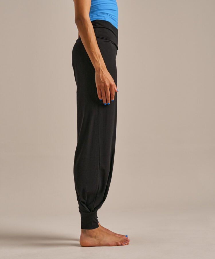 Women's Horizon Cuffed Bamboo Yoga Pants | BAM Clothing (Black)