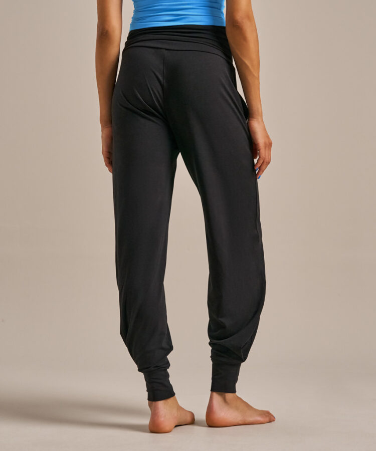 Women's Horizon Cuffed Bamboo Yoga Pants | BAM Clothing (Black)