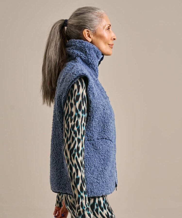 73 Zero Boxy Fleece Gilet | BAM Clothing (Turtle Dove)