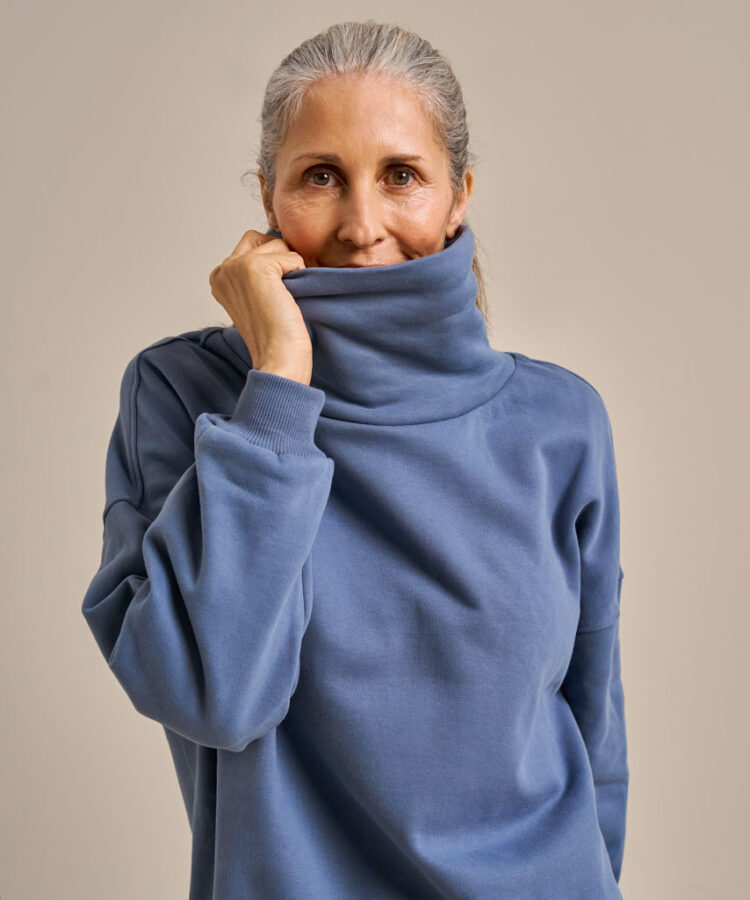 73 Zero Funnel Neck Sweat Top | BAM Clothing (Turtle Dove)
