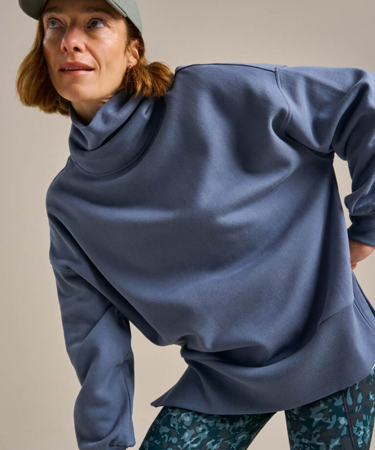 73 Zero Funnel Neck Sweat Top | BAM Clothing (Turtle Dove)