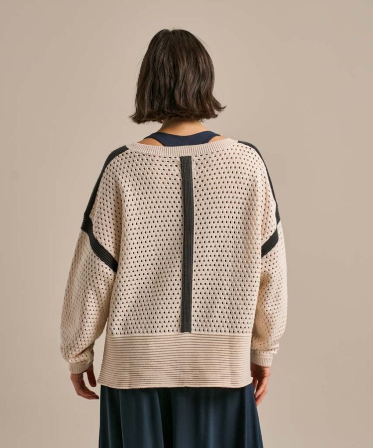 Open Stitch Layering Knit | BAM Clothing (Crema)