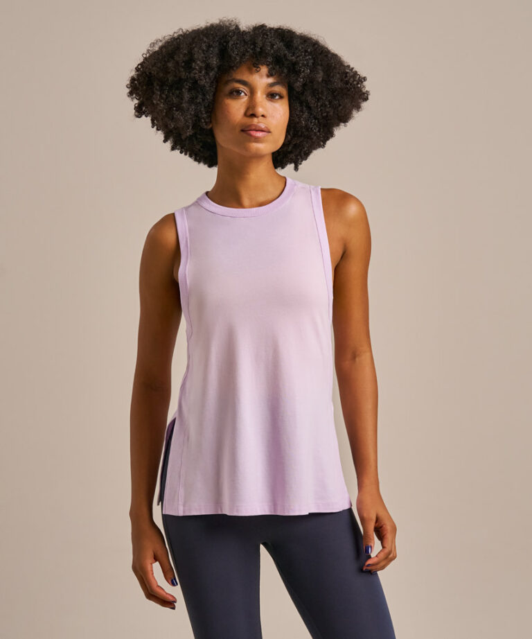 Power Longline Tank Top | BAM Clothing (Lavender Blush)