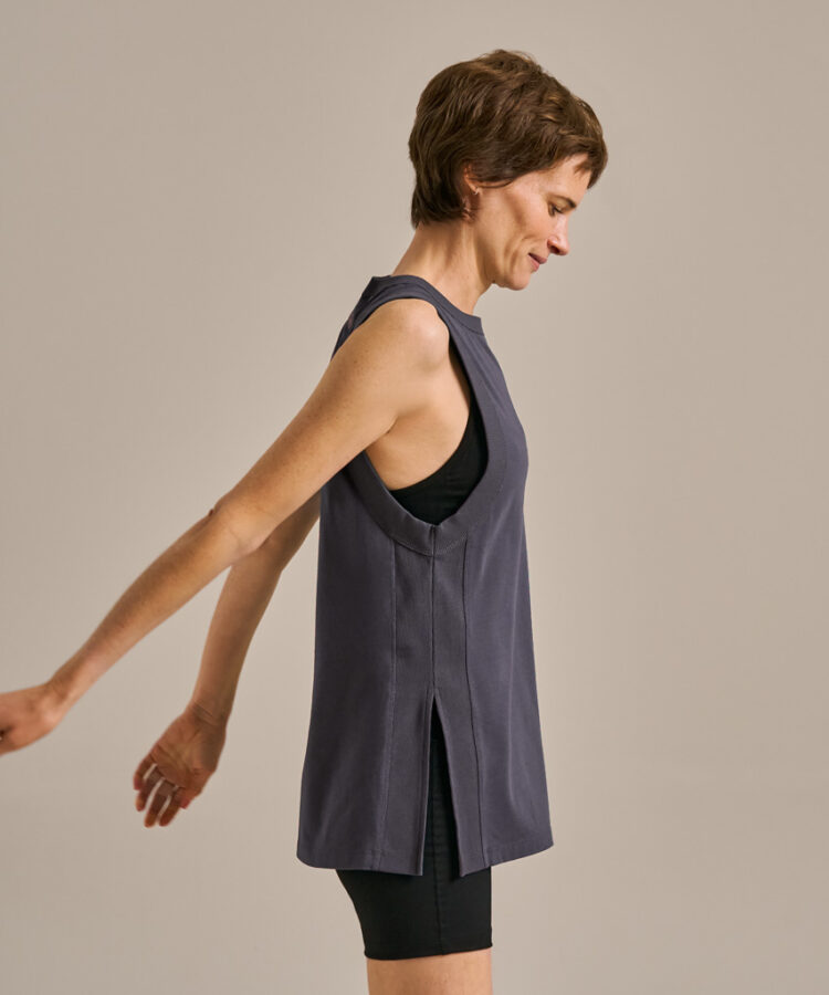 Power Longline Tank Top | BAM Clothing (Storm Navy)