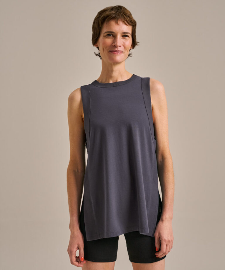 Power Longline Tank Top | BAM Clothing (Storm Navy)