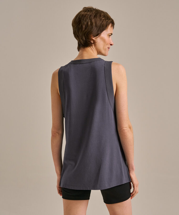 Power Longline Tank Top | BAM Clothing (Storm Navy)