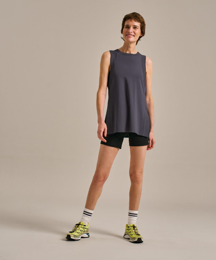 Power Longline Tank Top | BAM Clothing (Storm Navy)