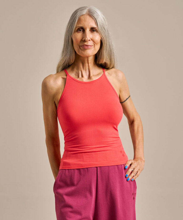 High Neck Hidden Support Vest Top | BAM Clothing (Watermelon)