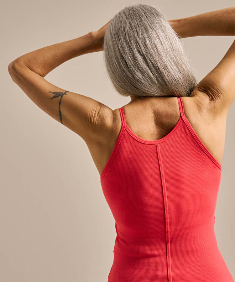 High Neck Hidden Support Vest Top | BAM Clothing (Watermelon)