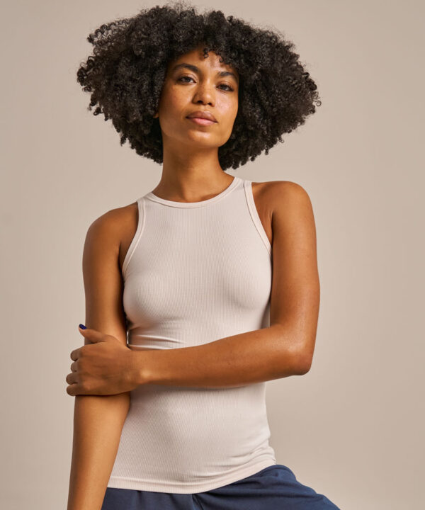 Active Rib Tank Top | BAM Clothing (Oyster)