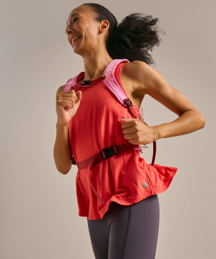 Novea Split Back Top | BAM Clothing (Nina Neon Pink)