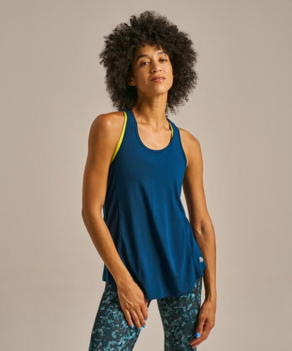 Novea Split Back Top | BAM Clothing (Ocean Teal)