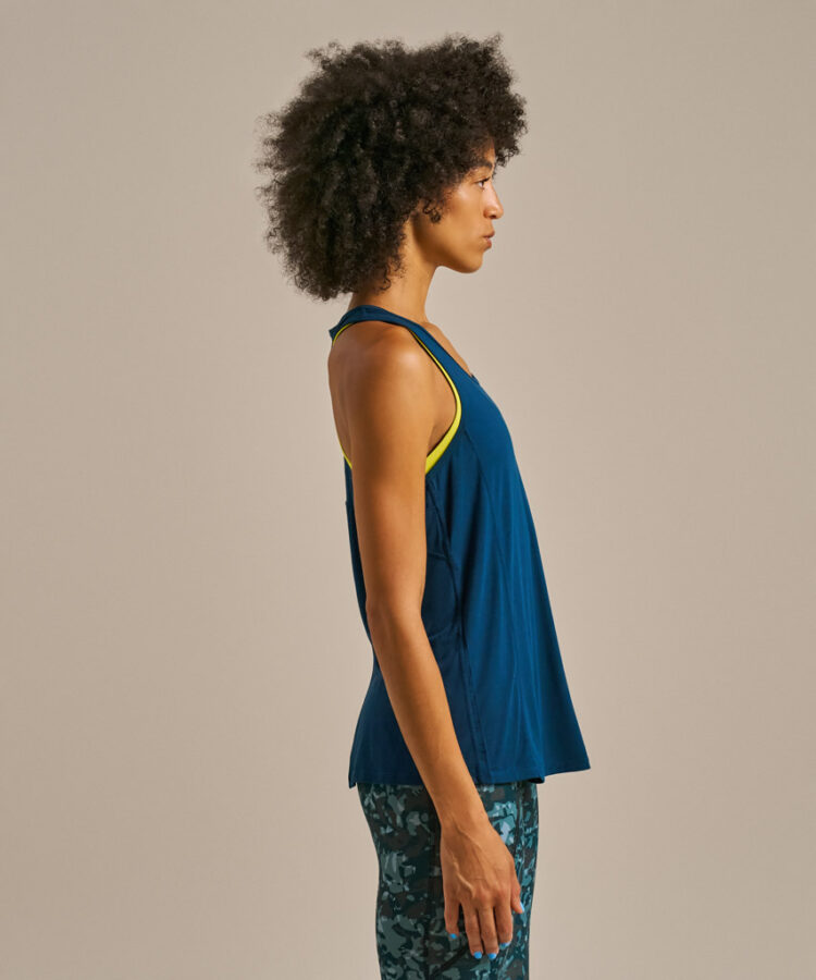 Novea Split Back Top | BAM Clothing (Ocean Teal)