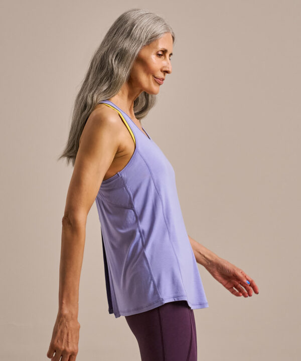 Novea Split Back Top | BAM Clothing (Smokey Lavender)