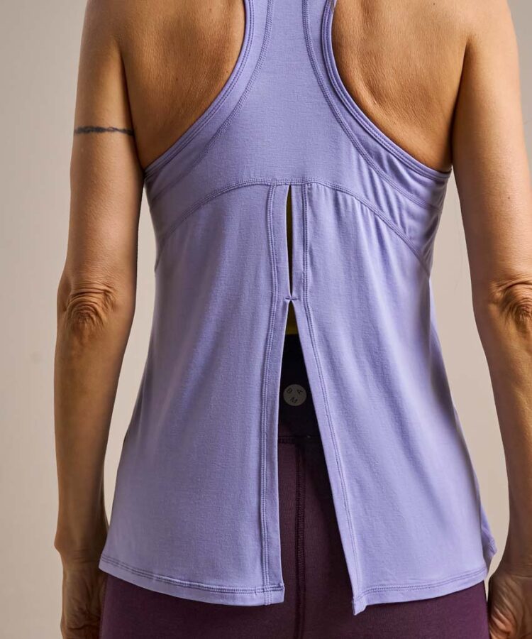Novea Split Back Top | BAM Clothing (Smokey Lavender)