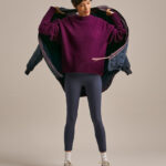 Throw On Knitted Crew Neck Jumper | BAM Clothing (Damson)