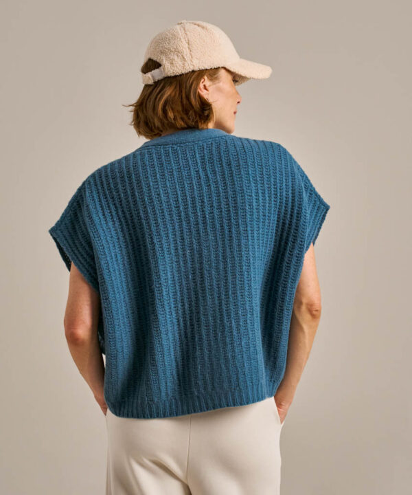 Knitted Layering Vest | BAM Clothing (Agate Blue)