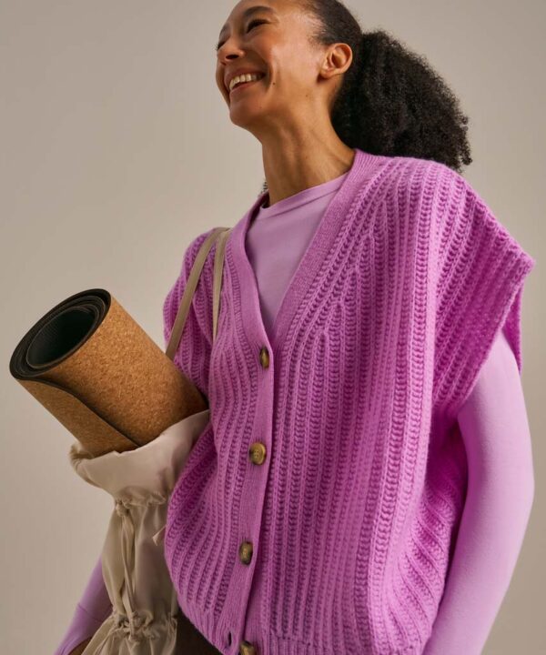 Knitted Layering Vest | BAM Clothing (Orchid)