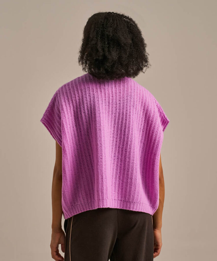 Knitted Layering Vest | BAM Clothing (Orchid)