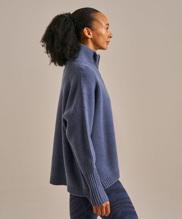 Embrace Zip Neck Knit | BAM Clothing (Turtle Dove)