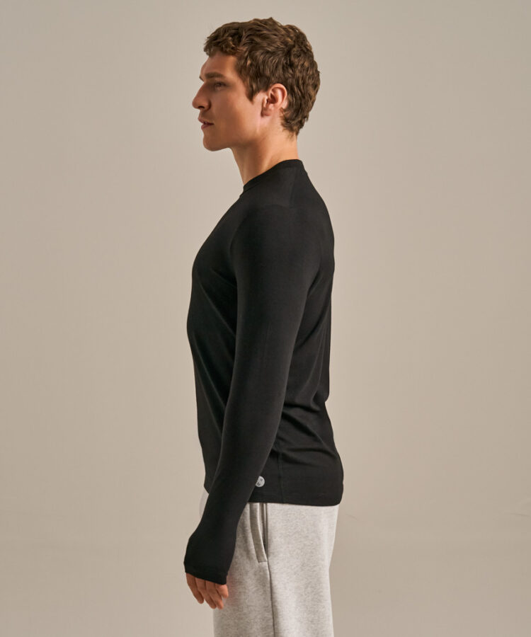 Simple Long Sleeve Baselayer | BAM Clothing (Black)