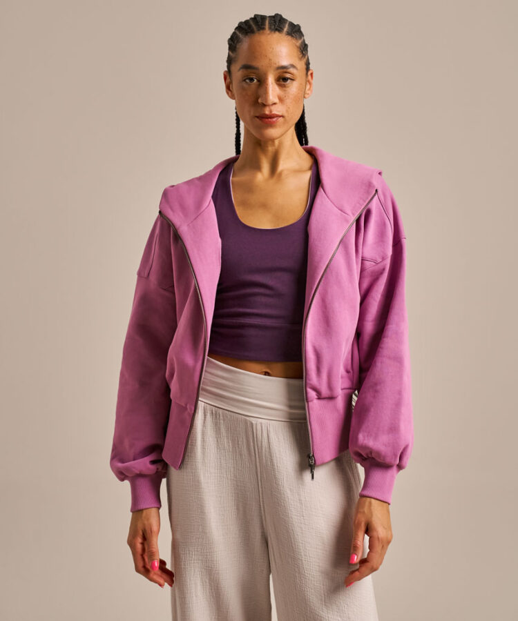 Athletic Zip Through Hoody | BAM Clothing (Summer Grape)