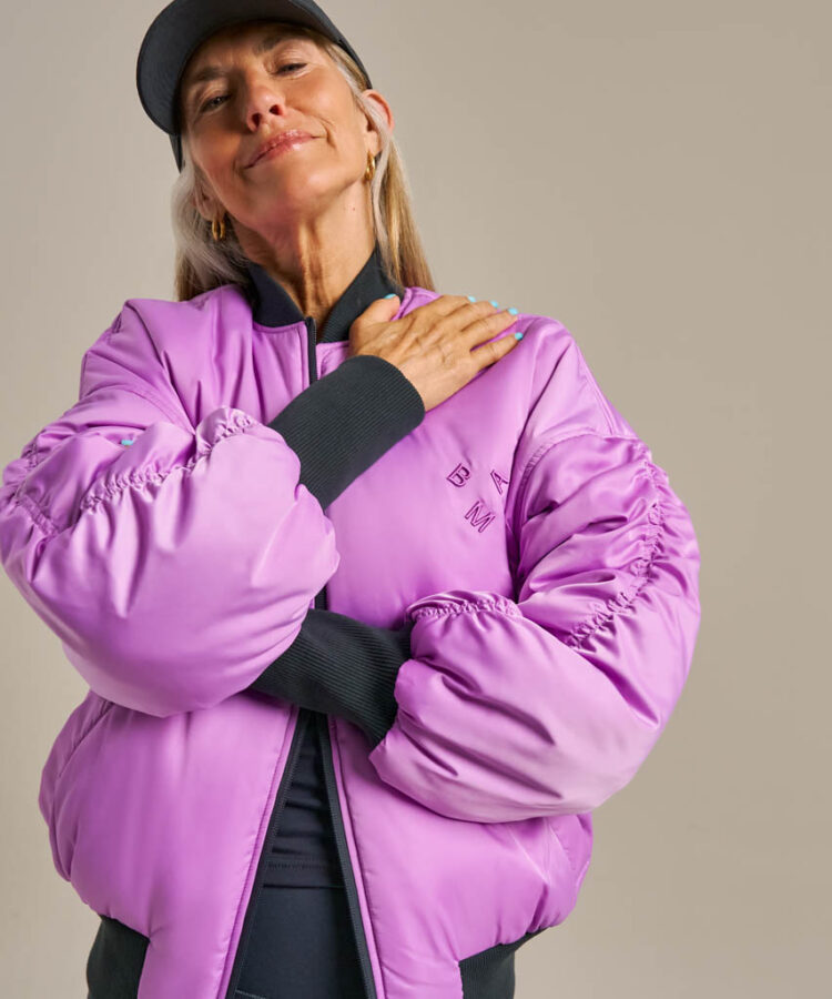 Reversible Bomber Jacket | BAM Clothing (Storm Navy / Neon Lilac)