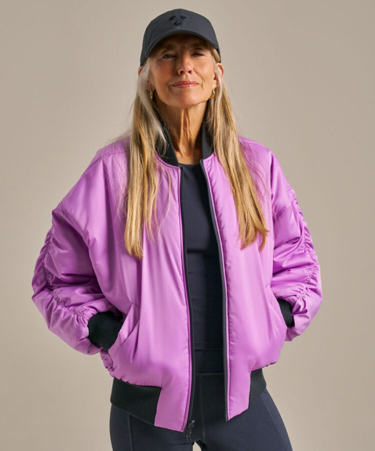 Reversible Bomber Jacket | BAM Clothing (Storm Navy / Neon Lilac)