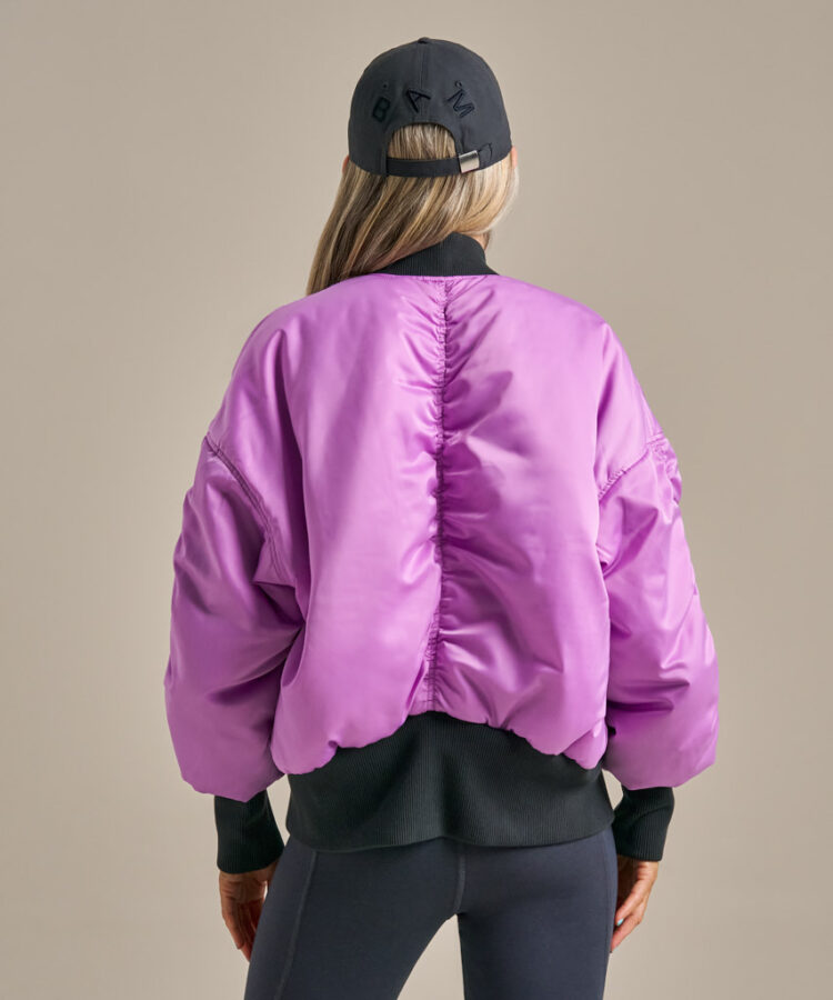 Reversible Bomber Jacket | BAM Clothing (Storm Navy / Neon Lilac)