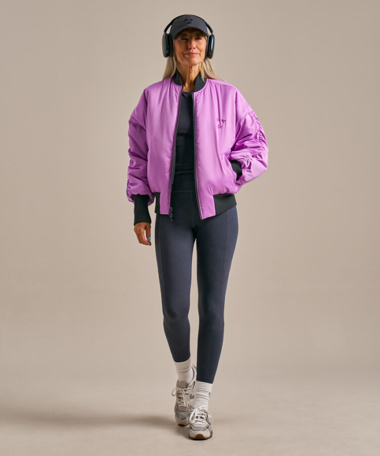 Reversible Bomber Jacket | BAM Clothing (Storm Navy / Neon Lilac)