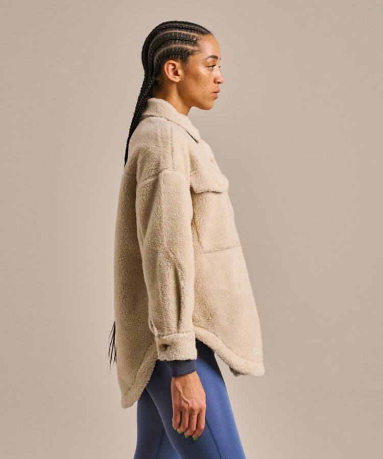 Fleecy Studio Jacket | BAM Clothing (Oat)