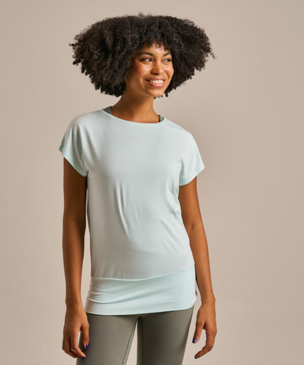 Short Sleeve Flow Top | BAM Clothing (Iced Mint)