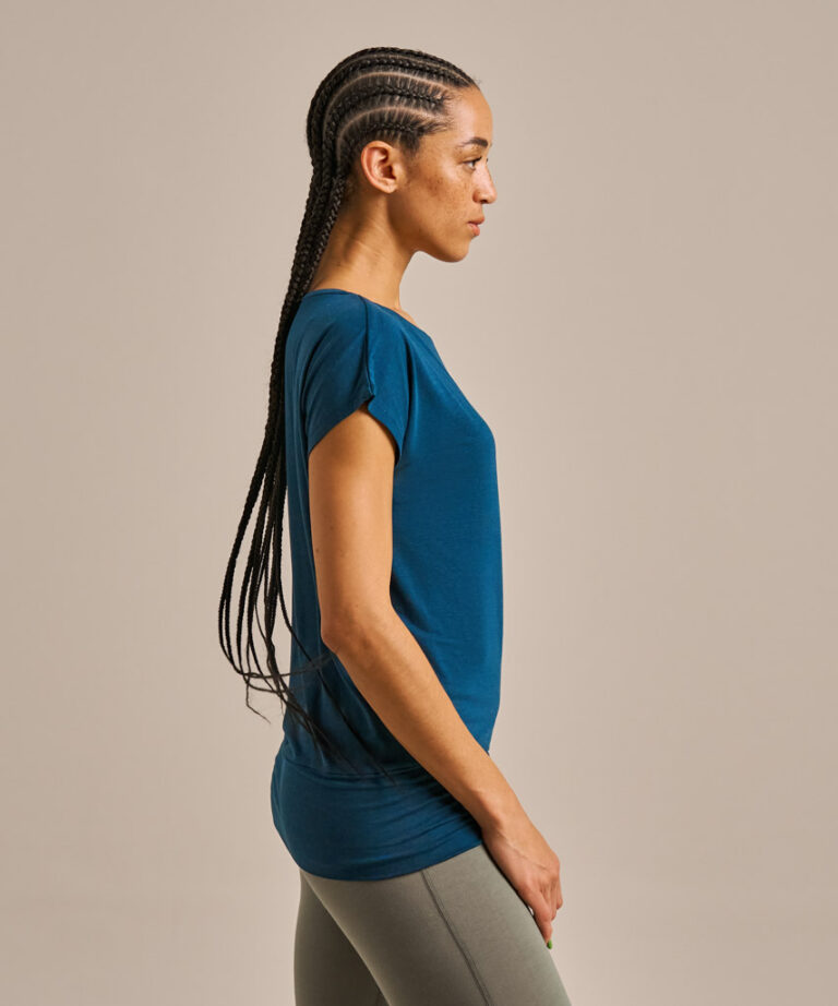 Short Sleeve Flow Top | BAM Clothing (Ocean Teal)
