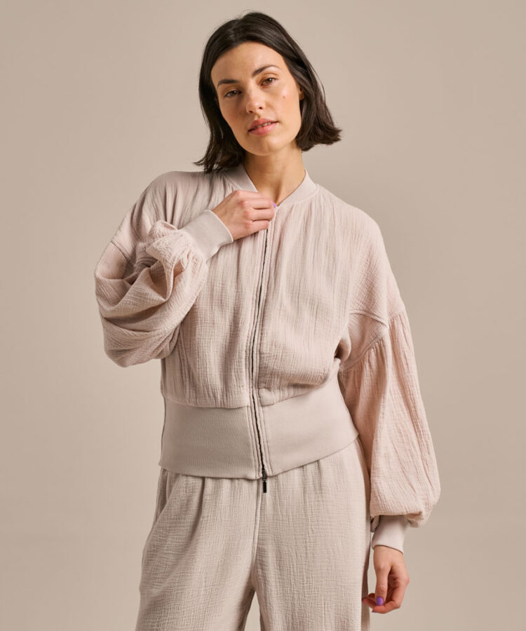 Breathable Cotton Gauze Bomber Jacket | BAM Clothing (Desert Dusk)