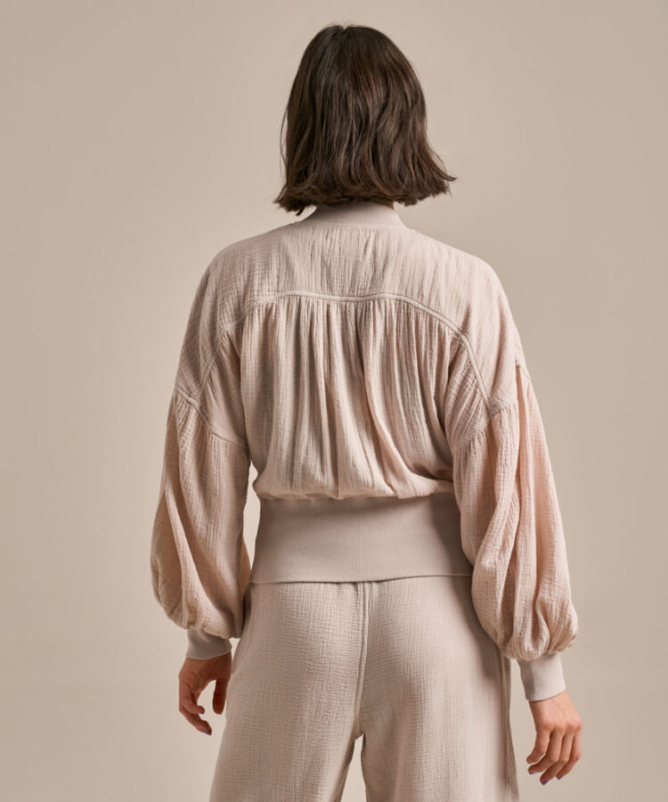 Breathable Cotton Gauze Bomber Jacket | BAM Clothing (Desert Dusk)