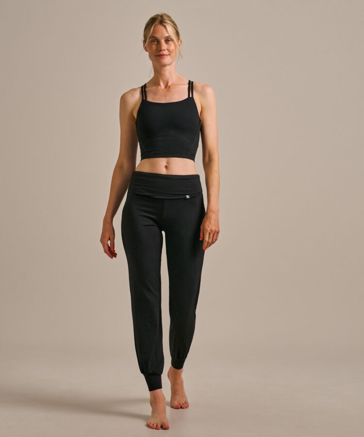 Organic Cotton Yogi Bamboo Pants (Black) | Bamboo Clothing for Women