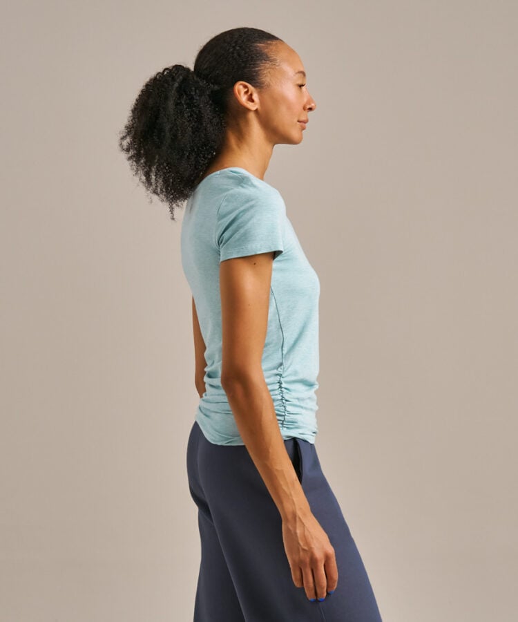 Women's Gathered Hem Air Bamboo T-Shirt | BAM Clothing
