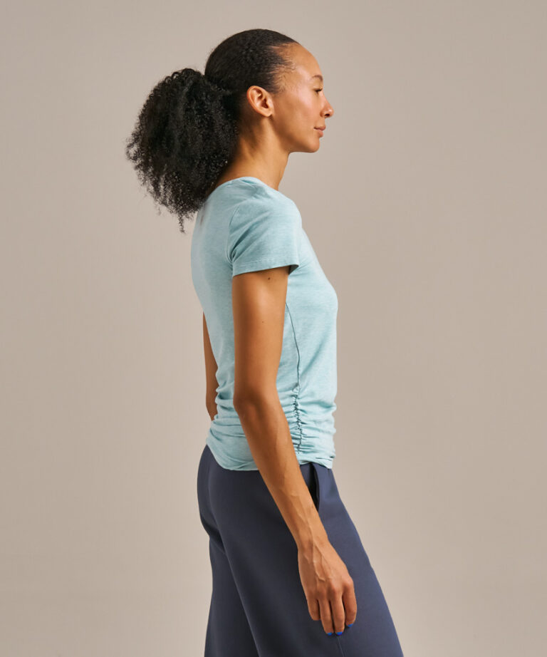 Women's Gathered Hem Air Bamboo T-Shirt | BAM Clothing